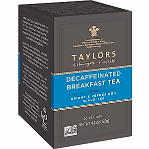 Taylors of Harrogate Decaffeinated Breakfast, 50 Teabags