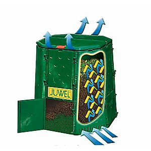 Exaco AQ 187- AeroQuick Large Compost bin, 187 Gallon, Green