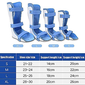 UZIAH Kids Drop Foot Splint Othopedic Ankle, Foot Brace Night Splint Support ​For Ankle Sprain Fracture Fixation Brace for Varus Correction Foot Support,Right,S