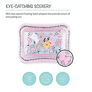 The Peanutshell Tummy Time Water Play Mat for Baby Girls | Inflatable Sensory Development Toy & Tummy Time Mat