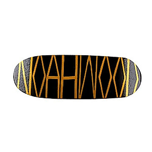 NOAHWOOD Fingerboards 8.0 Deck100mm X 33mm Deck (Black-Yellow)