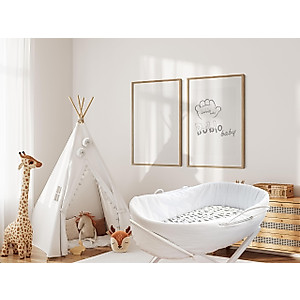 Baby Bassinet Sheet Set for Boy and Girl, 3 Pack Organic Universal Fitted for Oval, Hourglass & Rectangle Bassinet Mattress, Fitted Sheets Size 32 x 16 x 4 Inches, Grey-White