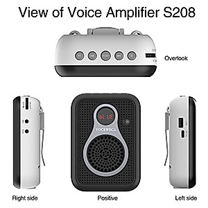 Voice Amplifier with Wired Headset Microphone, Supports Mute, Bluetooth 5.0, Recording, Portable Speech Amplification Speaker for Teachers, Instructors, Tour Guides, Yoga, etc…