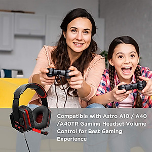 Replacement Astro A10 Cord Cable with Volume Control - Works with Astro A40, A40TR Gaming Headset Cable - Audio Gaming A10 Headset Cable Fits Xbox One, PS4, PC, Most Smartphones (6.5 Feet/2.0 M)