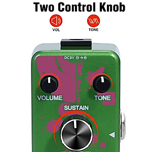 Stax Fuzz Guitar Pedal, Analog Fuzz Guitar Effect Pedals,Electric Guitar Accessories