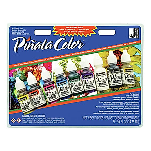 Jacquard Alcohol Ink Set - Pinata Color Exciter Pack - Highly Saturated - Acid-Free - 9 Assorted Colors Half Ounce