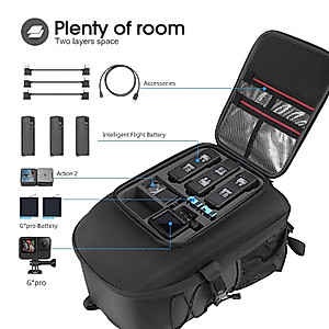 Smatree Professional Backpack for DJI Mavic 3/Mavic 3 Classic/3E/3T Combo, Waterproof Backpack Bag for DJI Mavic 3/Mavic 3 Classic/Mavic 3E/Mavic 3T Drone Accessories(NOT Fit for Mavic 3 Pro)