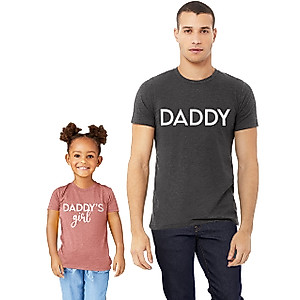 Teeny Fox Daddy's Girl Dad and Daughter Shirts Father Daddy Mini Tee T-Shirt Bodysuit Set for Family Matching Outfit