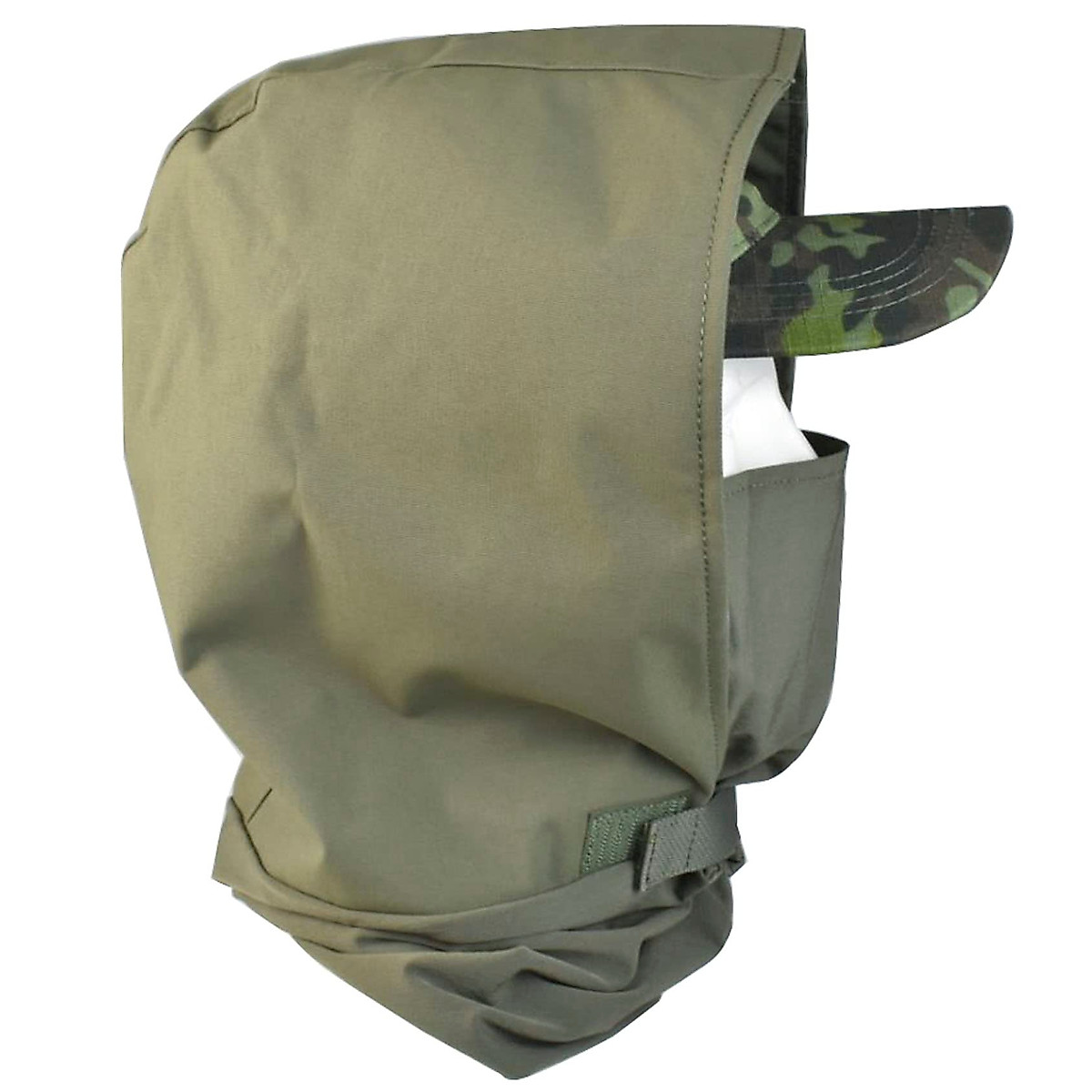 Airsoft mask Balaclava Ski Bike Full Face Mask and Tactical Cap, Full Head Wrap Warmer Tactical Hood Headgear for Hiking Cycling (Green)