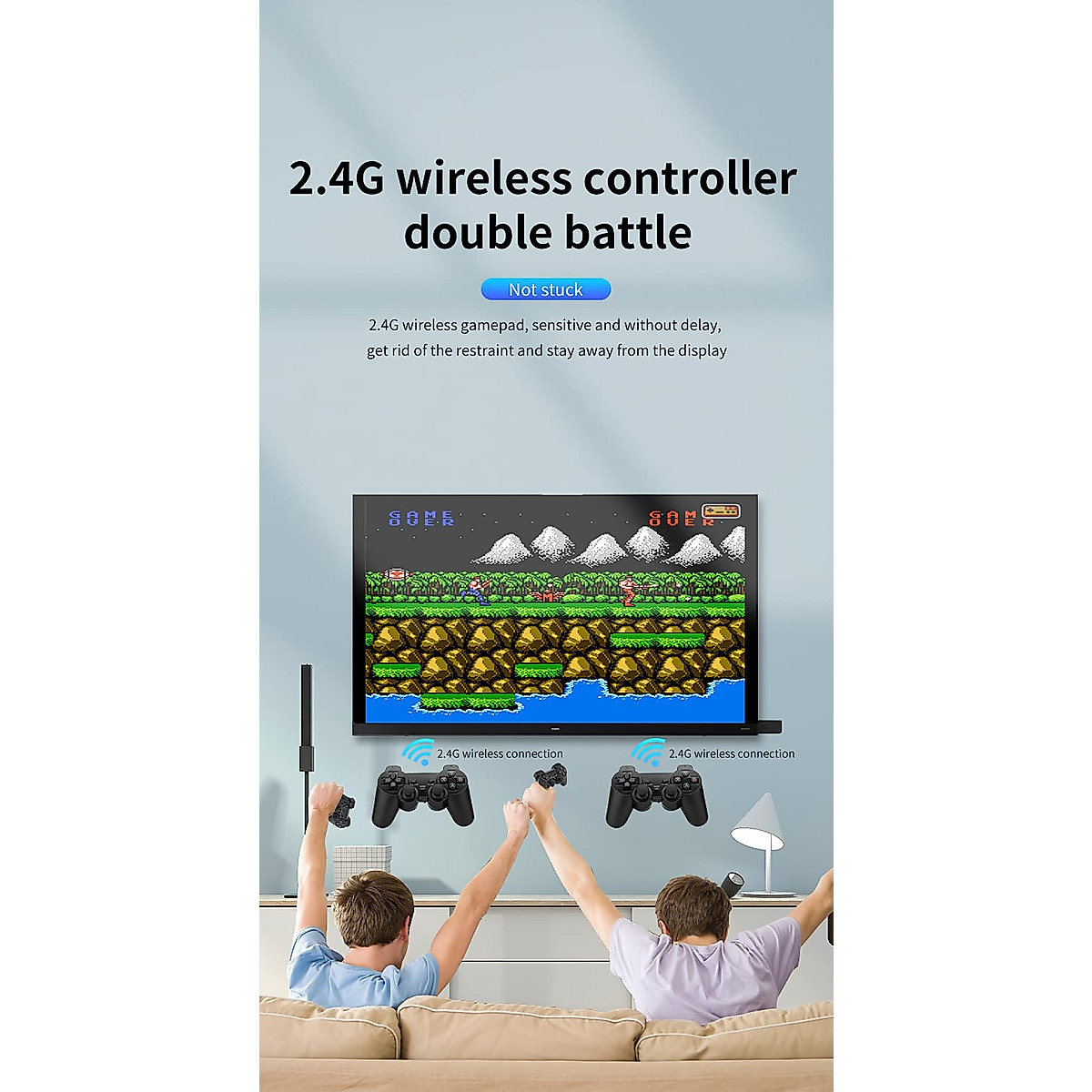 NUBSUP UB-66 Video Game Console 4K HDMI-Compatible Game Stick Built in 3500 Retro Game TV Console Support for P1/FC/GBA