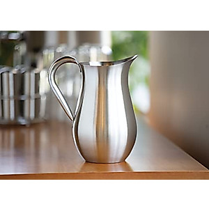 Service Ideas WPB2BSNG Brushed Pitcher Without Guard, Bell Shaped, 2 L, Stainless
