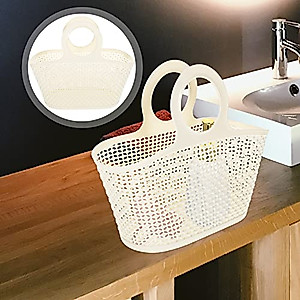 Zerodeko Portable Shower Caddy Basket: 2Pcs Toiletry Organizer Bin with Handles for Bathroom Kitchen Garden Cleaning Supplies