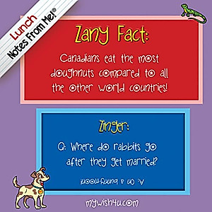 Notes From Me! 101 Tear-Off Lunch Box Notes for Kids, Zany Facts & Zingers, Fun & Educational, Inspirational, Motivational, Thinking of You, Back to School Essential, Bored Kids Activity, Ages 8+