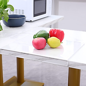 Acrylic Anti-Slip Transparent Cutting Board, 2023 New Acrylic Cutting Boards for Kitchen Counter, Clear Chopping Board Non Slip Cutting Boards with Lip for Kitchen Cutting (16 * 12 in)