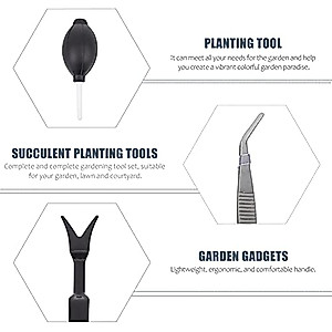 EXCEART 2 Sets Garden Tool Set Garden Tool Bag Mini Gardening Kit Gardening Supplies Mini Succulent Tool Kit Flower Planting Tool Outdoor Kids Plastic Child Flowers Gardening Shovel