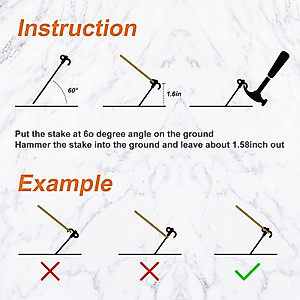 teyixyi TEYIXYI Tent Stakes,Camping Stakes 25cm Heavy Duty Tent Nail,Galvanized Steel Pegs Pop Up Tent Stakes Pegs with Night White Silver A01 A01