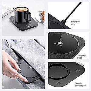 Shelina Coffee Mug Warmer,Beverage Warmer ,Electric for Office Home Use,Smart with Three Temperature Settings(Cup Not Included)