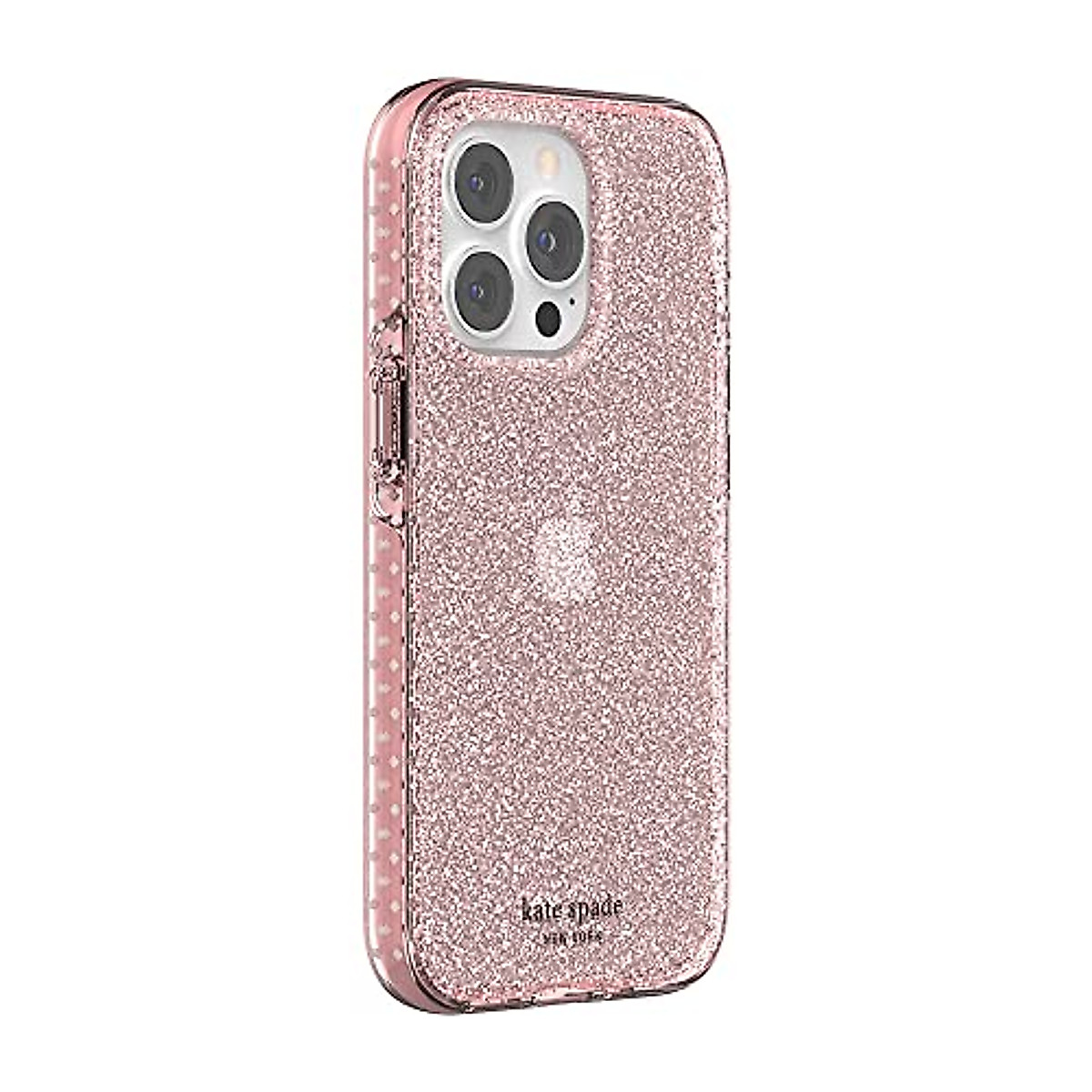 kate spade new york Ultra Defensive Hardshell Case for iPhone 13 Pro - Pink Translucent Glitter Wash