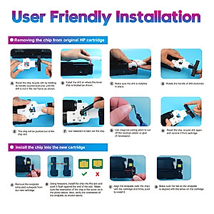 ONLYU 414A Toner Cartridge Compatible Replacement for 414A 414X 414 W2020A W2020X Used with Color Laserjet Pro MFP M479fdw M454dn M479fdn M454dw Printer Ink (Black Cyan Yellow Magenta, No Chip)