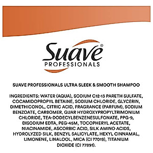 Suave Professionals Smoothing Shampoo for Frizz Control Ultra Sleek and Smooth with Vitamin E for Hair 28 oz