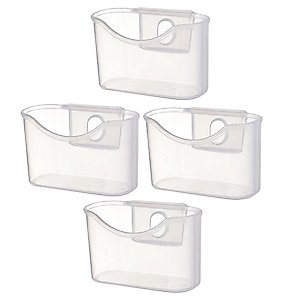VOSAREA 4pcs Box Storage Box Refrigerator Hanging Rack Refrigerator Drawers Can Organizer for Refrigerator Fridge Drawer Organizer Fridge Storage Shelf Mini Fridge Food Box Small Pp Office