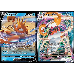 Kingler V & Vmax 029/172 Brilliant Stars - Ultra Rare Pokemon Card Lot