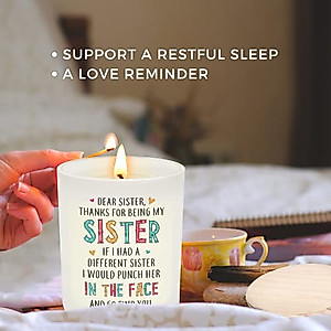 Sister Gifts from Sister, Brother - Gifts for Sister - Happy Birthday Gifts for Sister, Sister Birthday Gifts from Sister - Funny Gift for Sister - Big Sister Gifts for Little Girls - Scented Candle