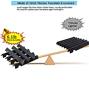 66033 Flavorizer Bars for Weber Genesis II 400 Series II E-410 S-410 E-415 S-415 E-435 S-435 Genesis II LX E-440 S-440 Gas Grills, 17 Inch Heat Plates Replacement Parts for 66797 66030 Flavor Bars