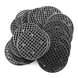 E-outstanding 30-Pack Round Flowerpot Mesh Pad Breathable Leakproof Bottom Grid Mat with Drainage Hole Bonsai Durable Protection 5.5cm Diameter