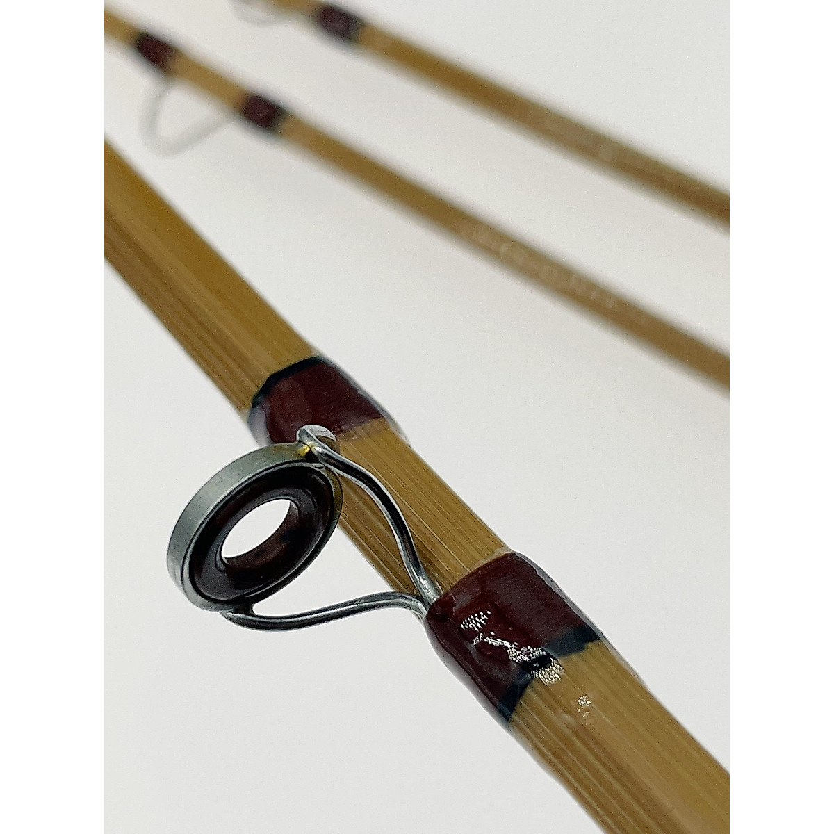 New Bamboo Fly Rod with Nickel Silver Downlocked Reelseat and Agate Strip Guide. (8'0" #6)