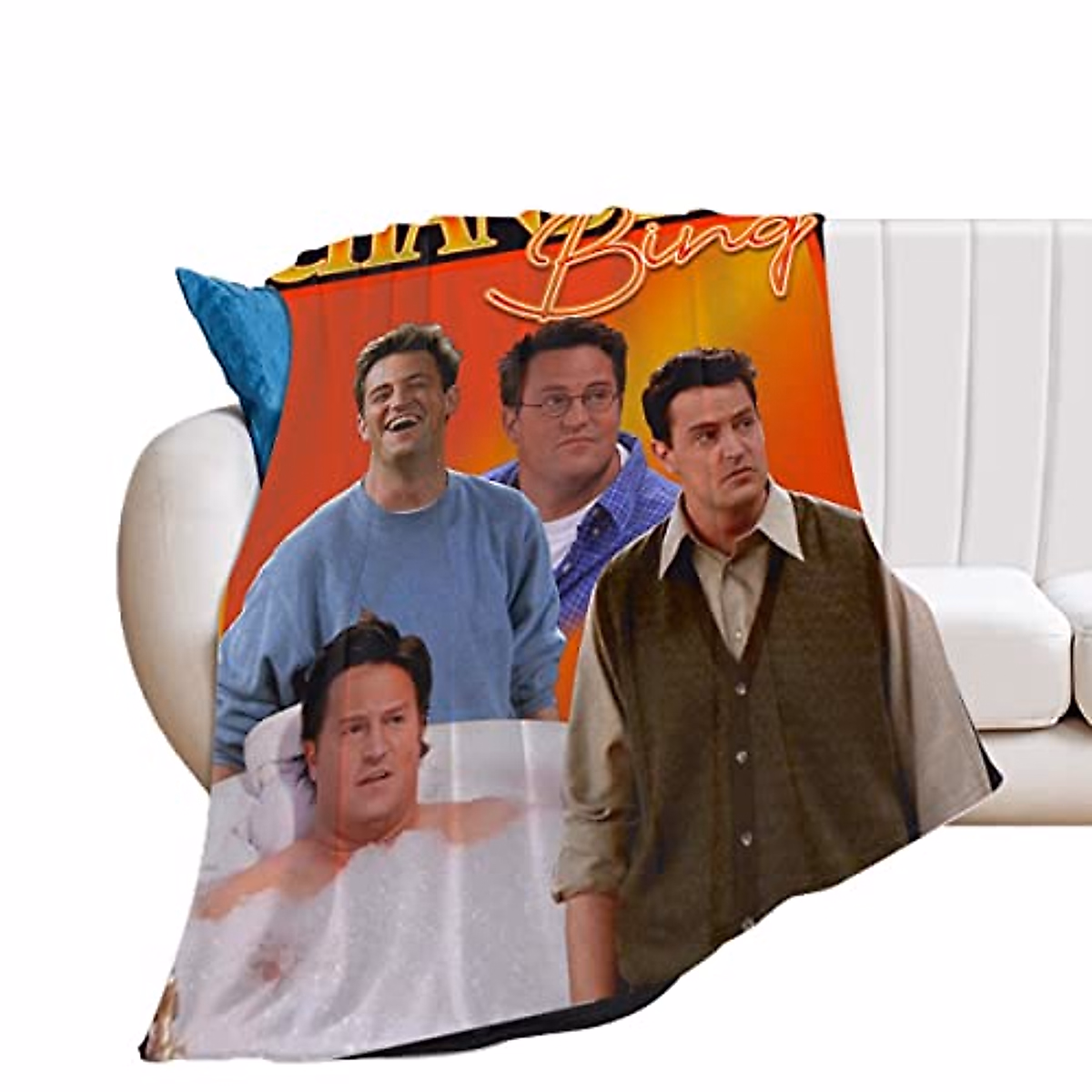Friends Tv Show Blanket Chandler Bing – Friends Tv Show Blanket The Blanket Fade Resistant Cute Throw Blanket for Travel Sofa Bed Dormitory 60x50In