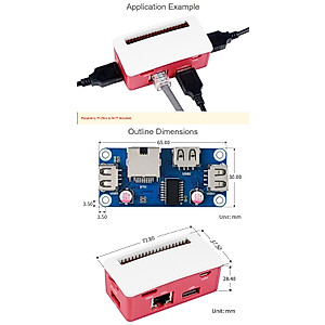 waveshare ETH-USB-HUB-Box for Raspberry Pi Zero Series