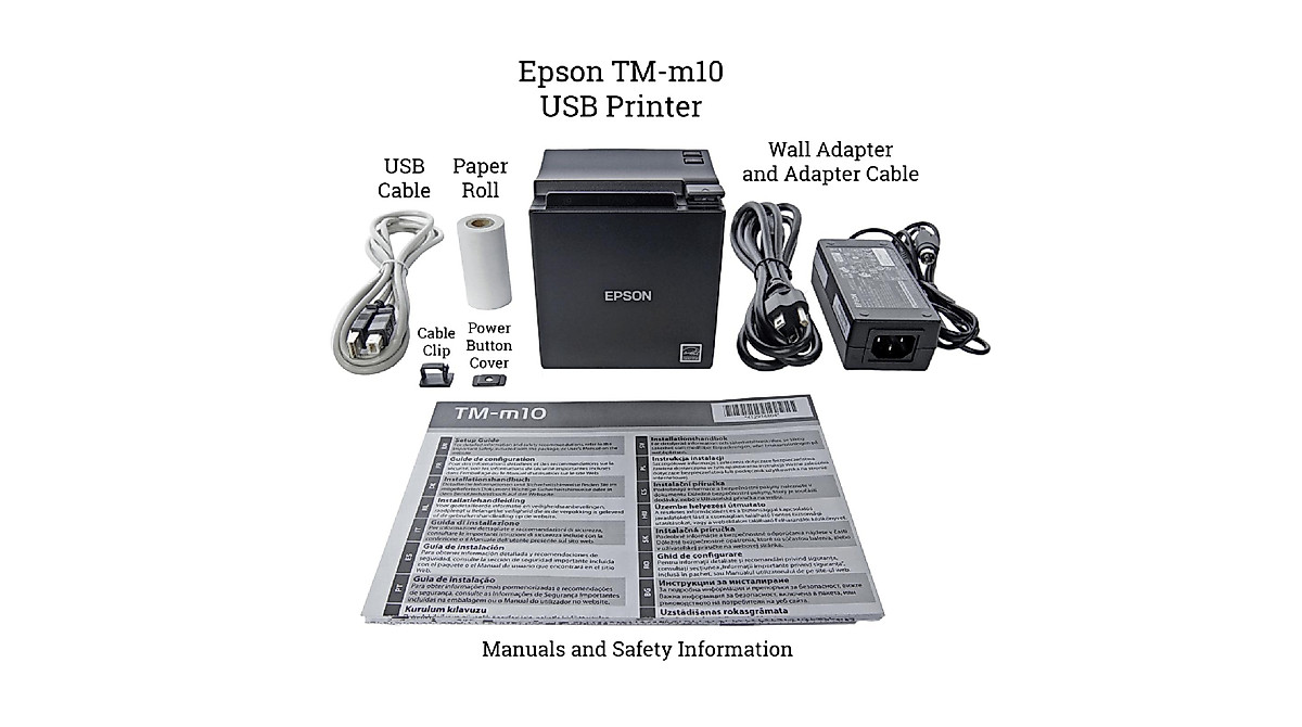 Epson TM-M10-002 Thermal POS Printer | Compact & Fast | USB