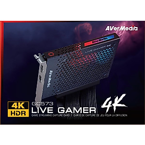 AVerMedia GC573 Live Gamer 4K Internal Capture Card: 4K60 HDR10 Streaming and Recording with Ultra-Low Latency for PS5, Xbox Series X/S, OBS, Twitch, YouTube, Windows 11 - TAA/NDAA Compliant