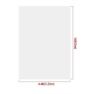 Kate White Paper Backdrops for Photography Seamless Paper Backdrop Rolls Paper Roll Background, White, 4.4x16ft(52" x16')