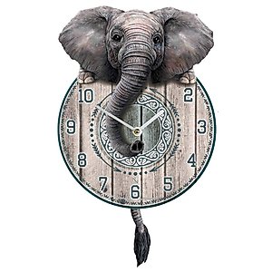 Nemesis Now Trunkin 25cm Grey, MDF Tickin Clock