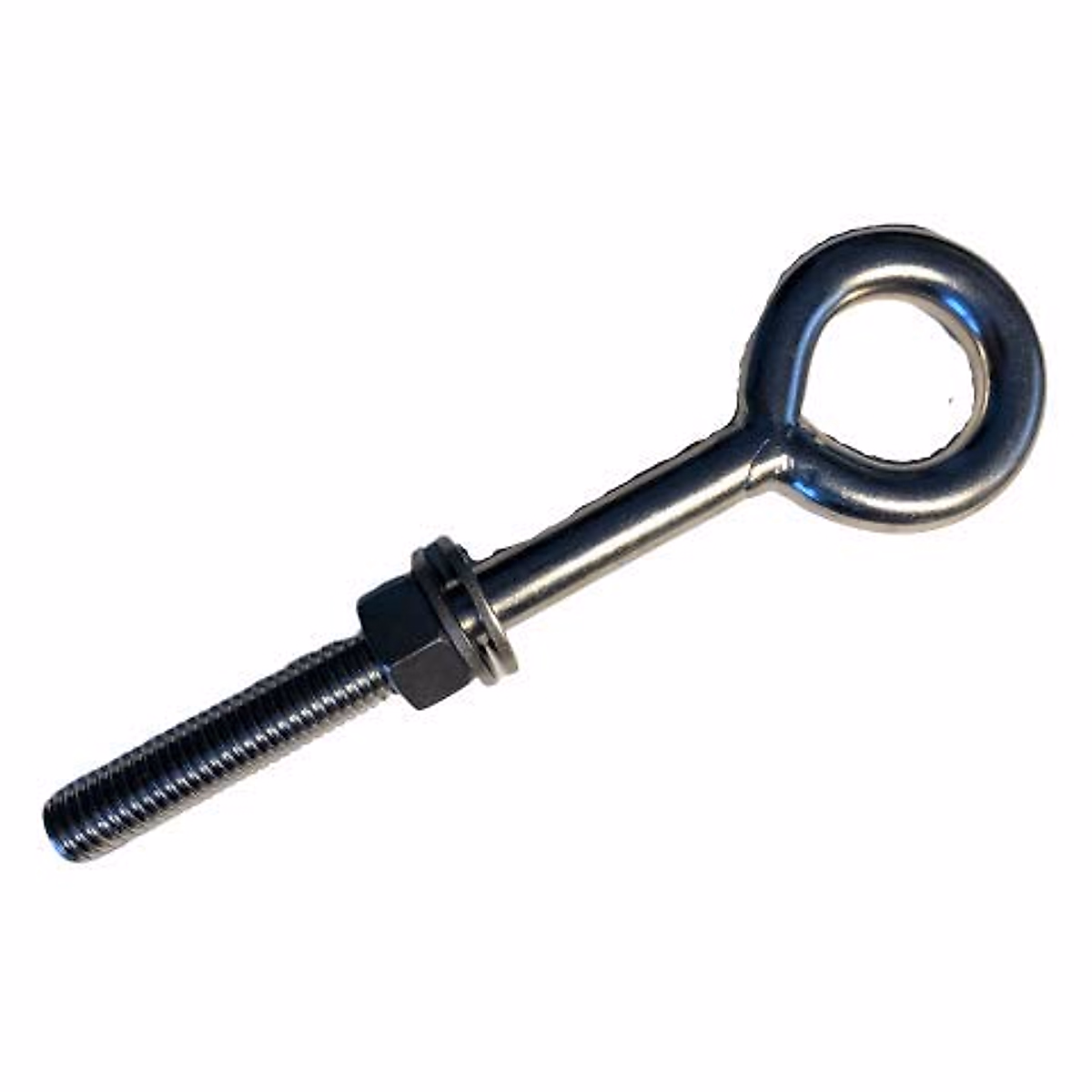 US STAINLESS Stainless Steel 316 Eye Bolt 3/8" x 6" UNC Short Thread Marine Grade Pitch of 16