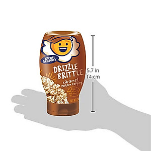 Popcorn Drizzle Sauce Bundle. Includes Two-13.1 Oz Kernel Seasons Drizzle Brittle Popcorn Topping. One Each Flavor: Caramel Drizzle and Chocolate Drizzle. Comes With a BELLATAVO Fridge Magnet!
