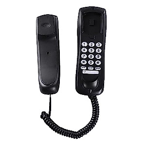 HCD3588 Wall-Mounted Telephone Fixed Landline Wall Telephones Perfect for Home and Business Use Simple Caller Telephone with Memory Buttons Mute Function Telephone