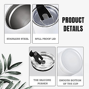 Sarvakua Christmas Tumbler, Christmas Coffee Travel Mug/Cup, Christmas Halloween Gifts For Wife Husband, Couple 20oz Insulated Stainless Steel Travel Mug with Lid