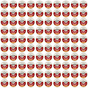 Bradford Coffee Half Caff Coffee Pods, 100 ct - 100% Colombian Medium Roast, Half Caffeinated Coffee - Compatible with Keurig K Cups, 20% More Coffee Per Cup - Ideal for Half Caff Coffee Drinkers