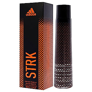 Adidas Sport, Strike, Eau de Toilette for Men - Strong, Aromatic Scent with Striking Amber Notes - Perfect for Day & Night - 3.3 Fl Oz