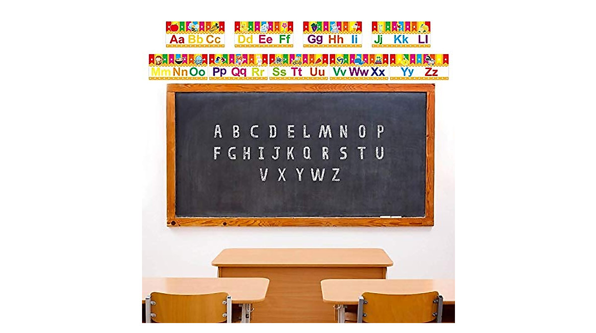 Engaging ABC Bulletin Board Banner for Classrooms