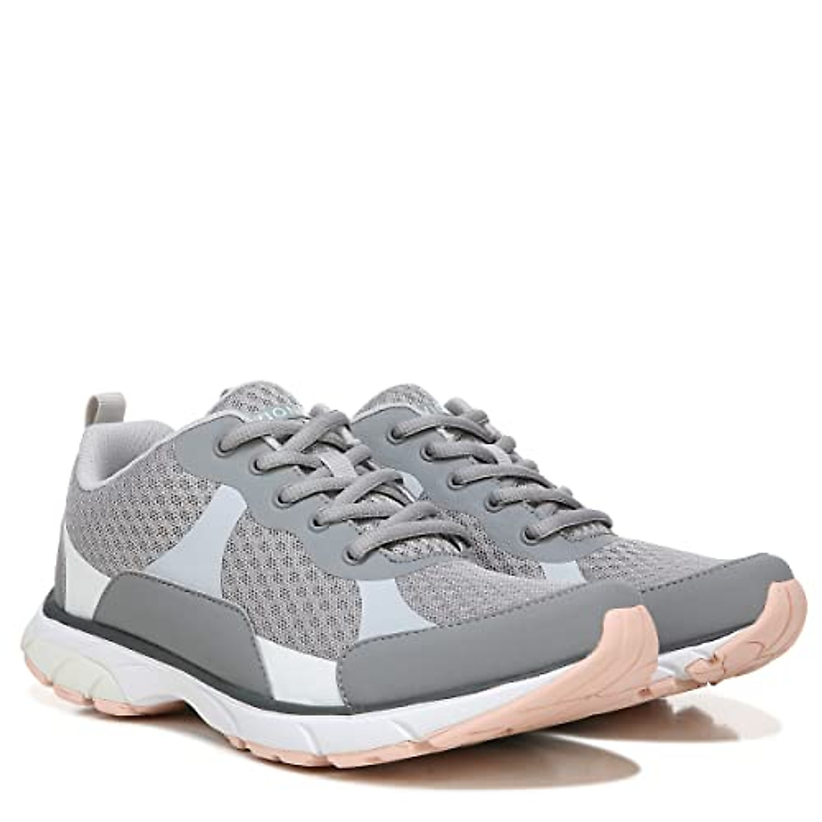 Vionic Dashell Women's Lace Up Athletic Walking Shoe Light Grey - 9 Medium