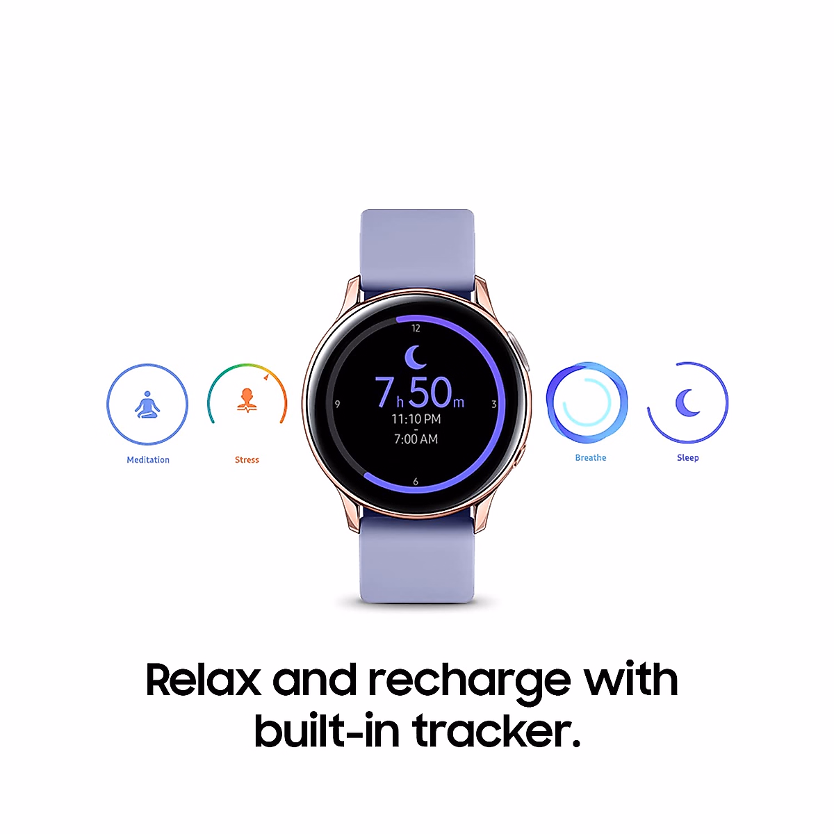 SAMSUNG Galaxy Watch Active 2 (40mm, GPS, Bluetooth) Smart Watch with Advanced Health Monitoring, Fitness Tracking, and Long Lasting Battery - Rose Gold (US Version)