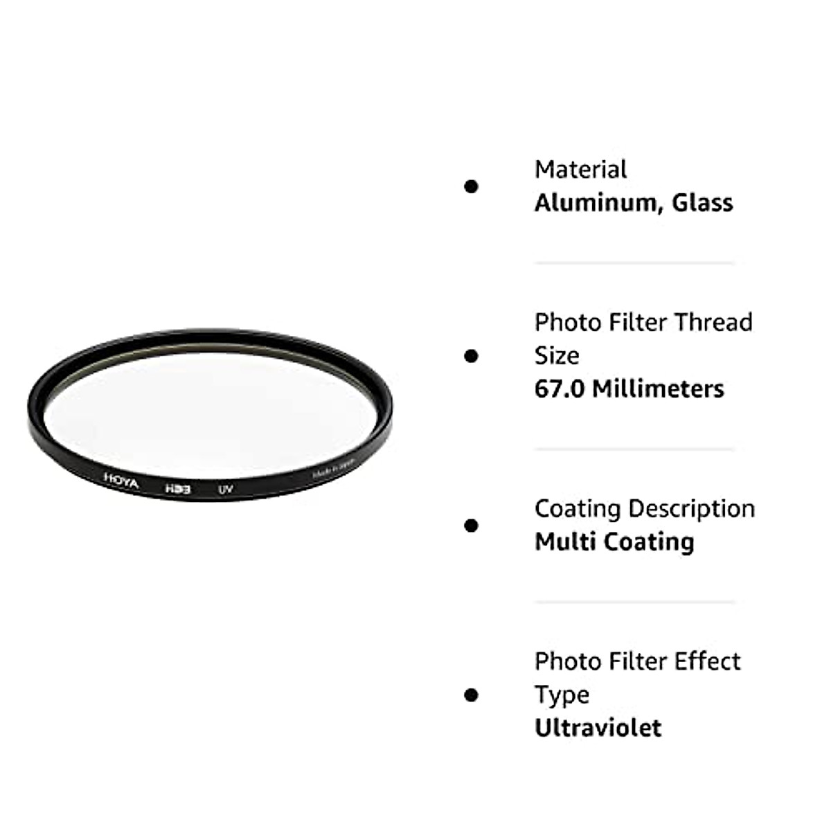 Hoya 67mm HD3 UV Filter