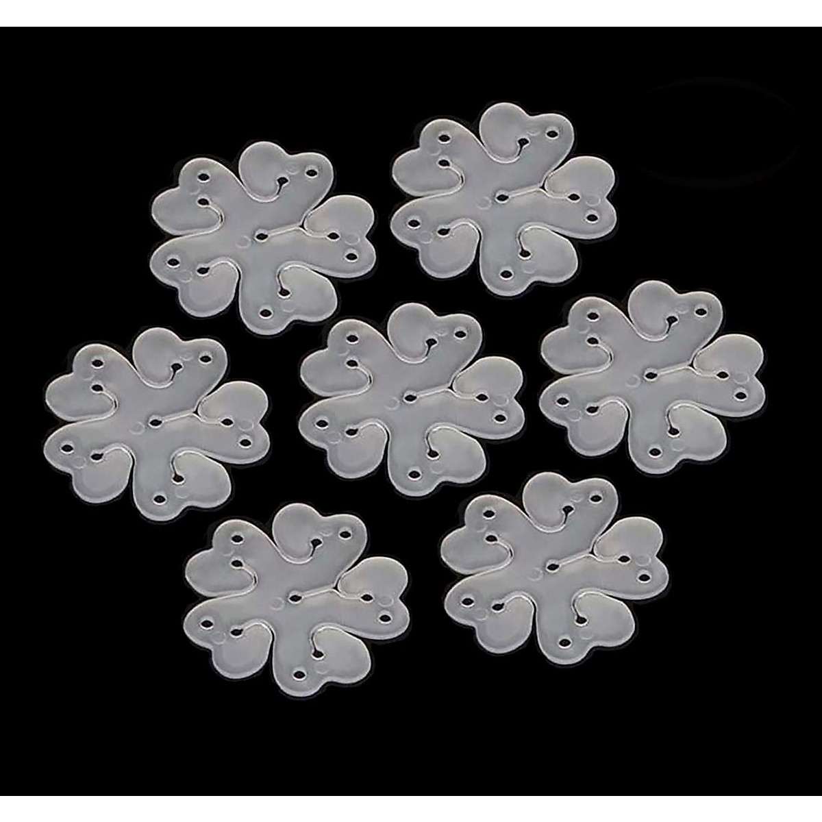Kissmi 100 Pcs Flower Shape Balloon Clips Holder,for Wedding BirthdayParty Decoration