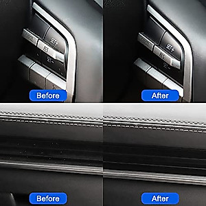 FineGood 2 Pcs Double Head Car Detailing Brushes, Car Brushes Soft Car Cleaning Kit Brush Interior Car Cleaner Detail Brushes for Car Clean