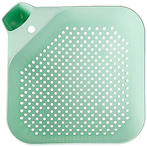 Tovolo Tovolo 3 Quart Colander BPA Free Food Safe Plastic Strainer with Handle Heavy Duty Heat Resistant Pasta and Veggies Kitchen Drainer Steam Basket Dishwasher Safe, Mint