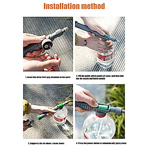 ZSQSM Portable Beverage Bottle Spray Adjustable Garden Sprinkler Garden Watering Tool Nozzle for Gardens Nurseries High Pressure Air Pump for Watering